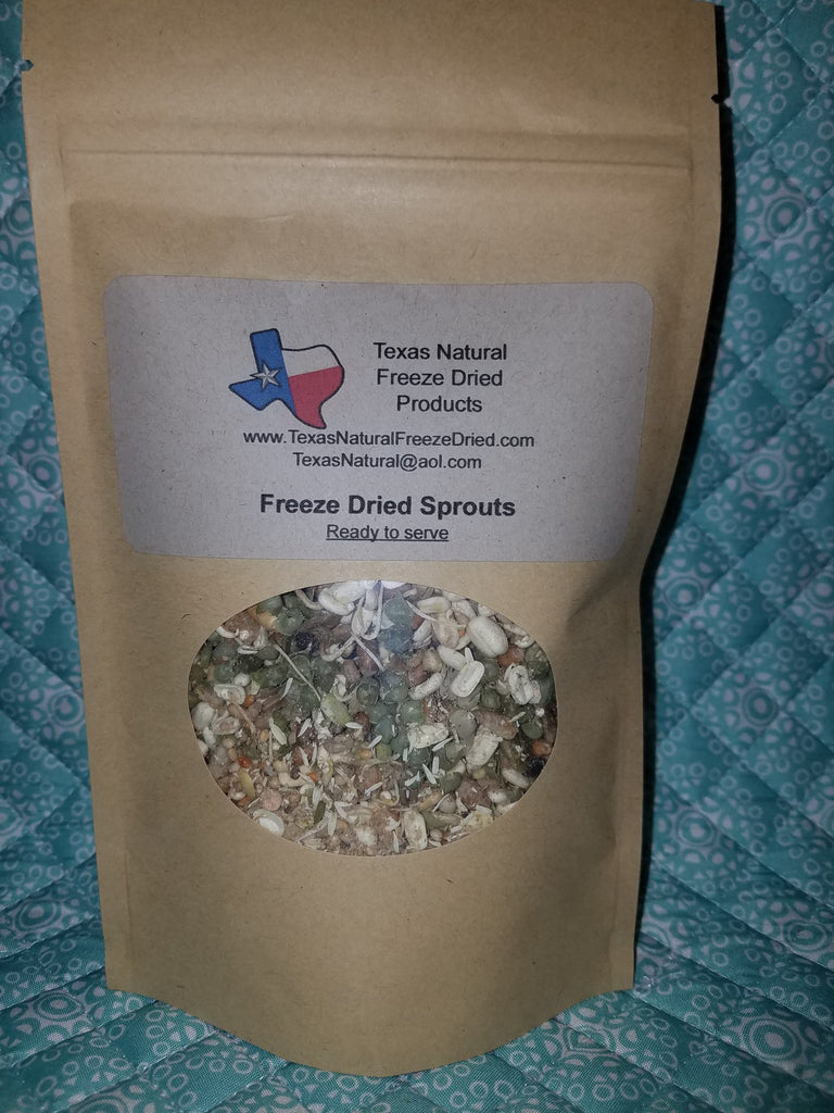Freeze Dried Sprouts – Texas Natural Freeze Dried Products